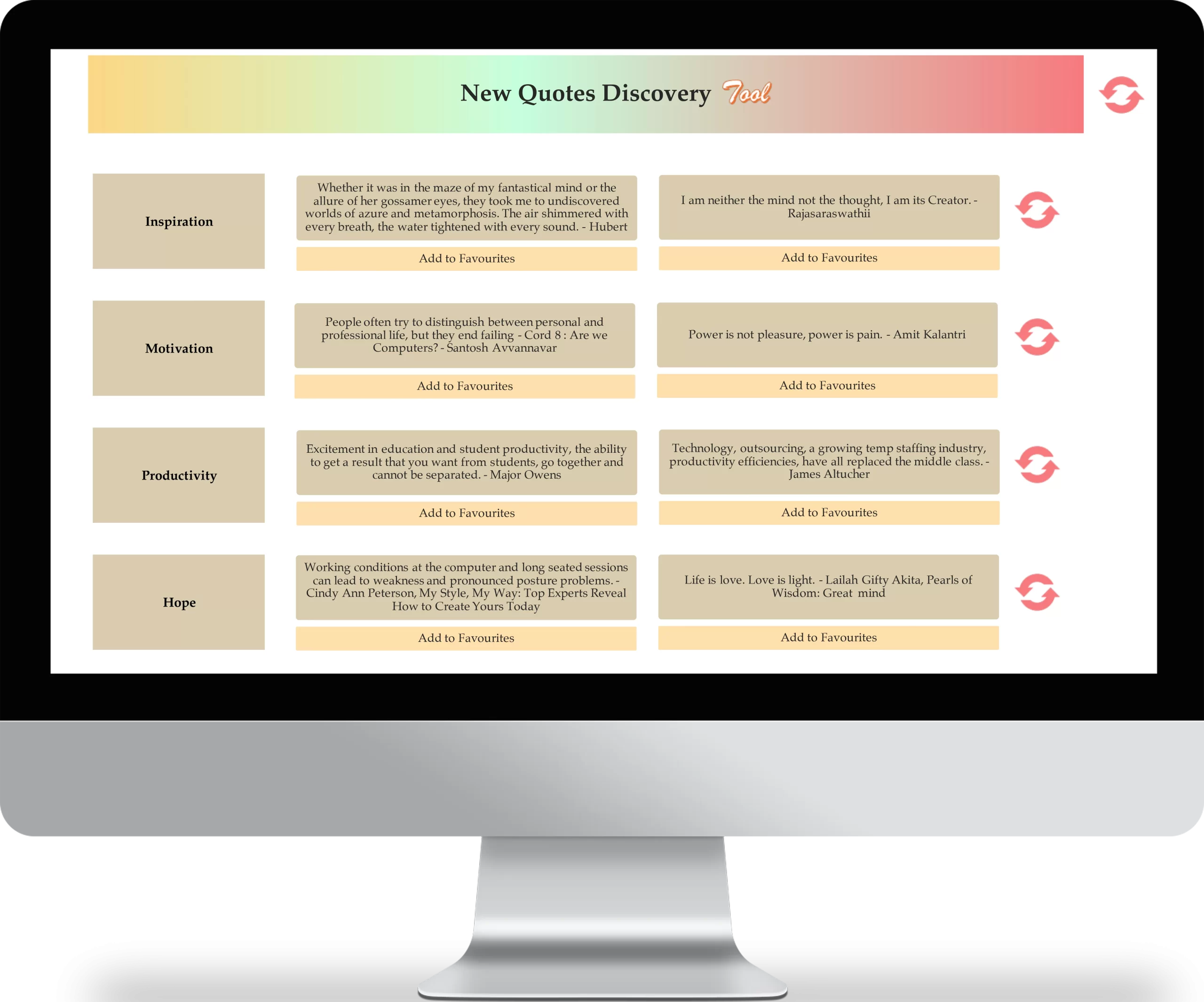 My Favourite Quotes Tracker – Eddie Rizvi
